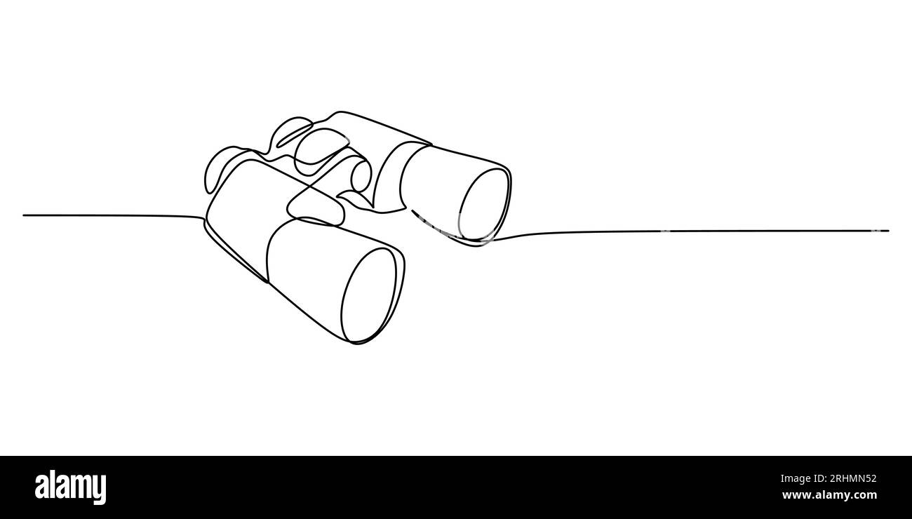 Simple Binoculars Drawing
