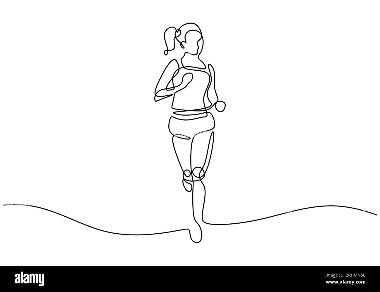 Drawing athletic runner sport active hi-res stock photography and ...