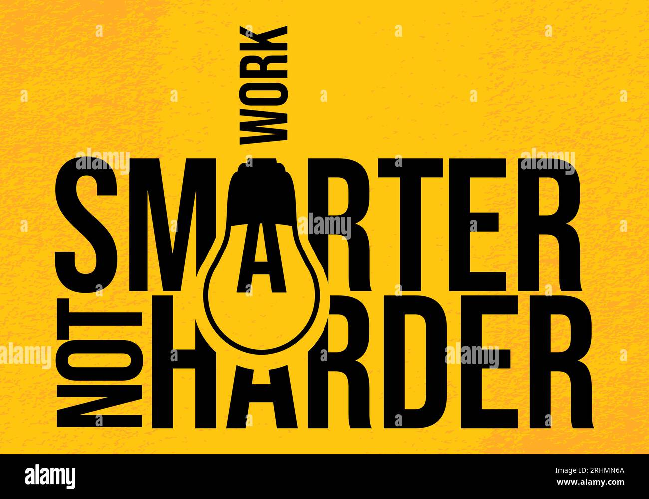 Work smarter not harder for work job banner poster background Stock ...