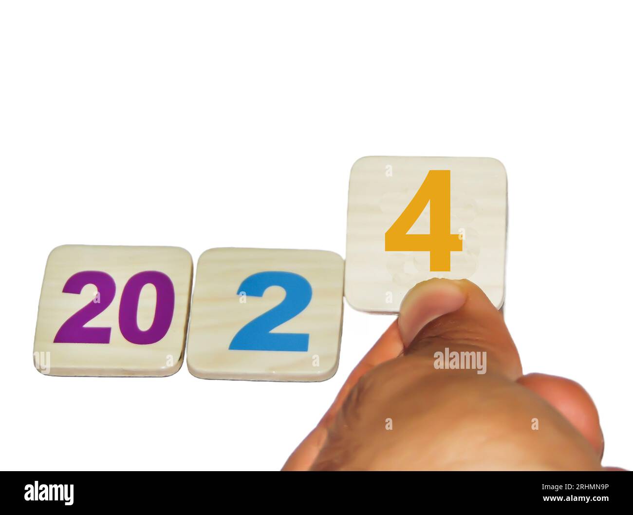 Welcome, 2024. Happy new year 2024 from colored numbers Stock Photo - Alamy