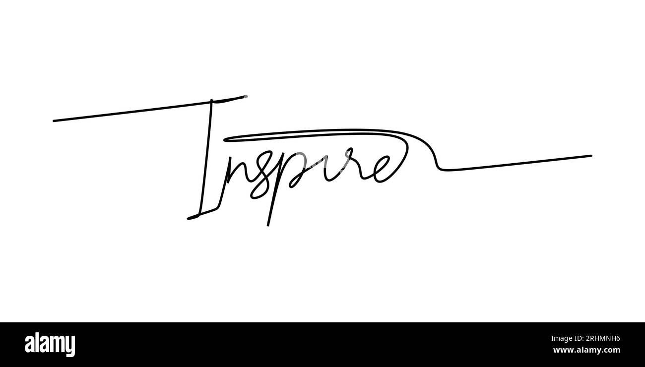 The Word Inspire In Cursive