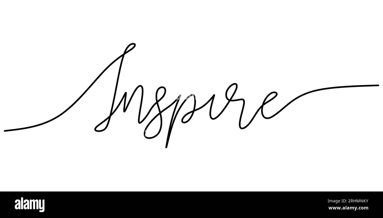 The Word Inspire In Cursive