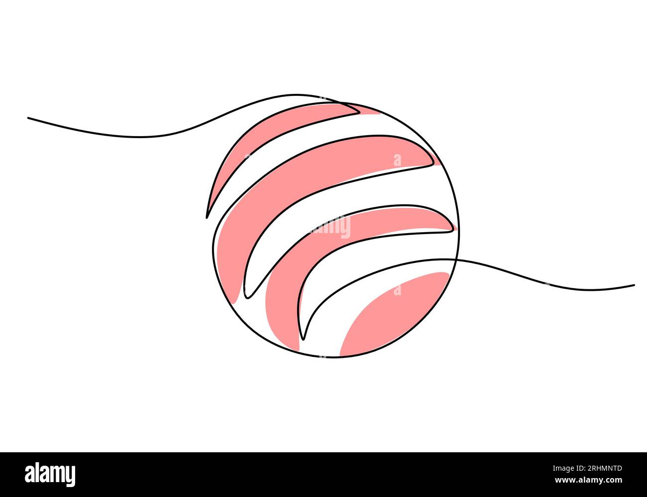 Plastic Soccer Ball One Line Drawing: Continuous Hand Drawn Sport Theme ...