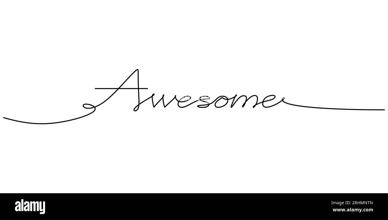 Awesome and word hi-res stock photography and images - Alamy