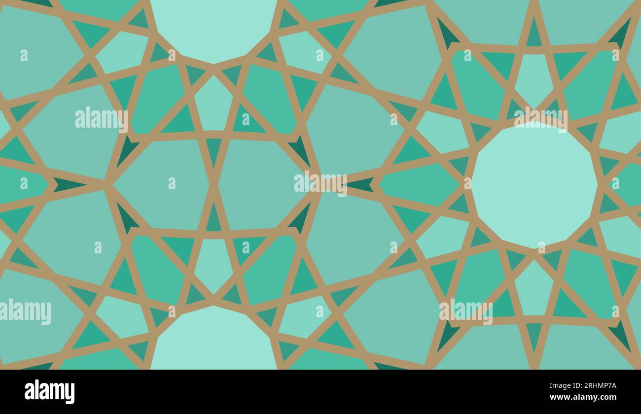 Arabic seamless girih pattern with classic islamic culture ornament ...