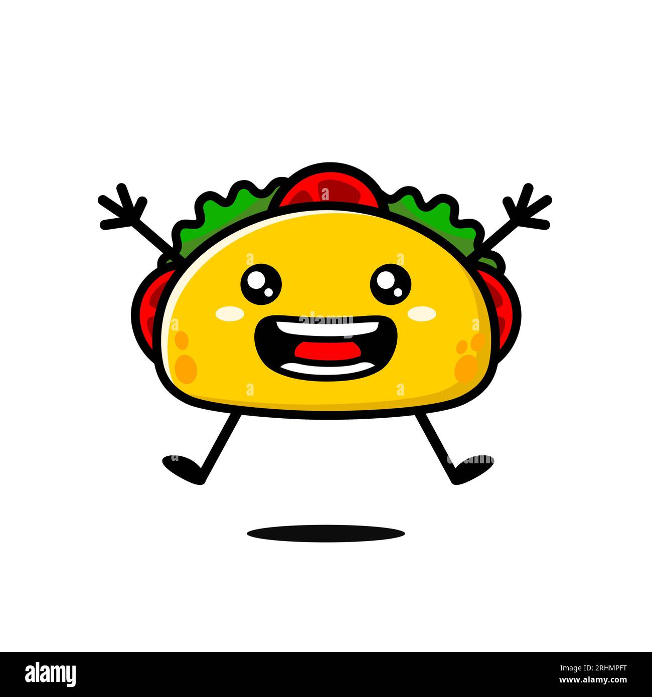 Cartoon Tacos With Faces