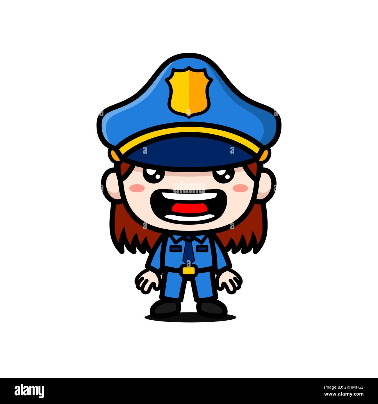 Police officer standing traffic Cut Out Stock Images & Pictures - Alamy