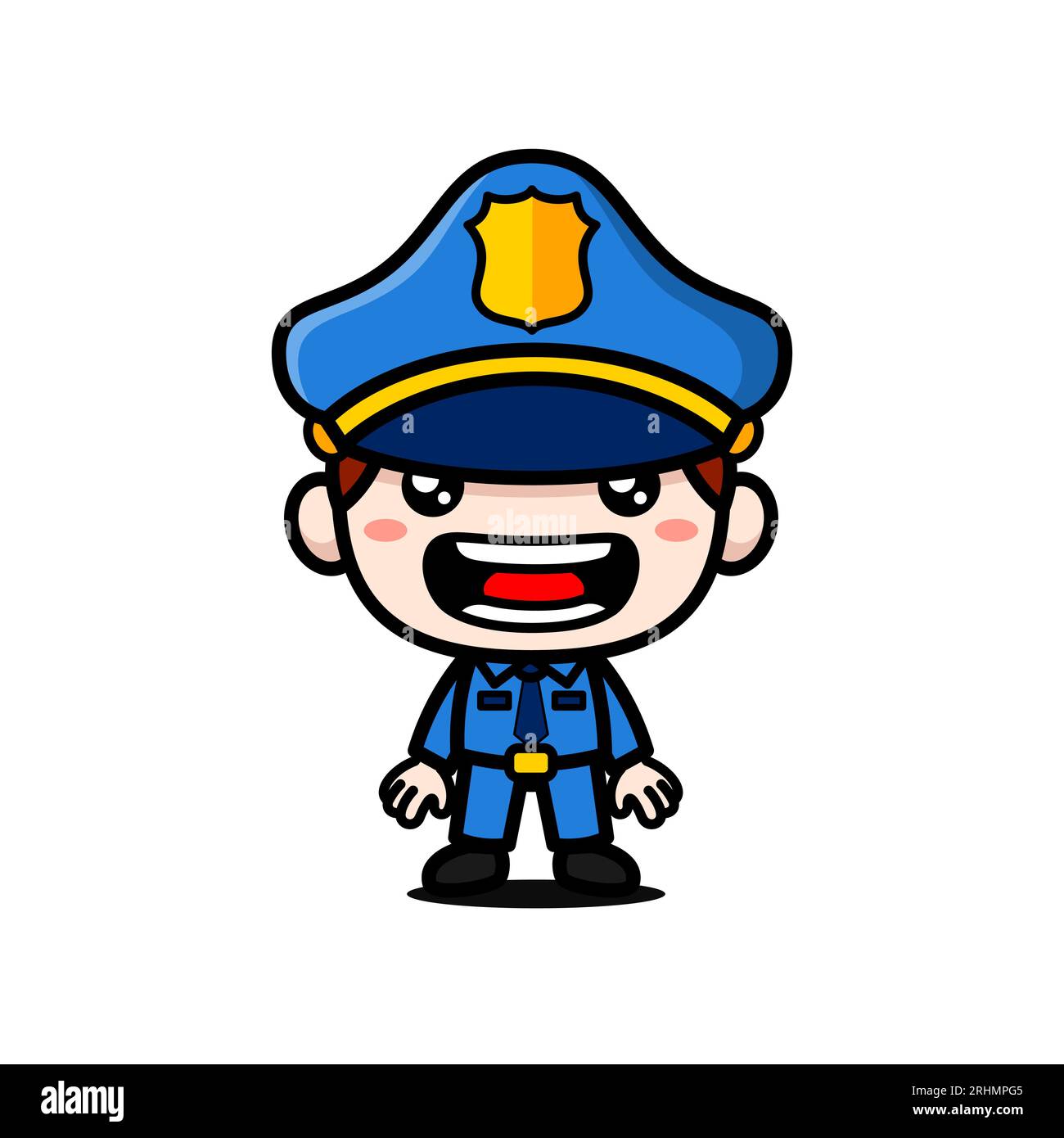 Law enforcement character vector vectors hi-res stock photography and ...