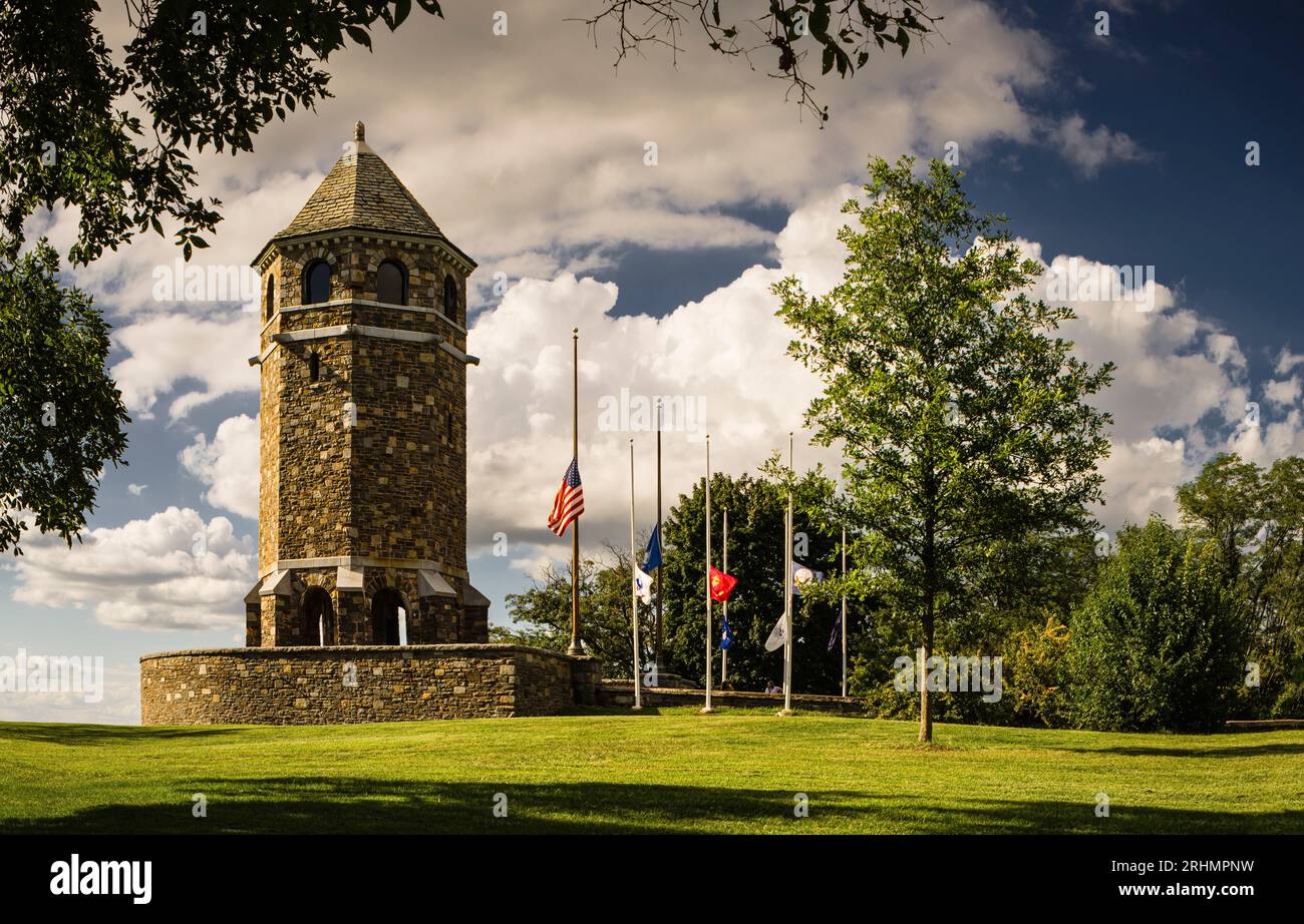 The Tower on Fox Hill Vernon, Connecticut, USA Stock Photo - Alamy