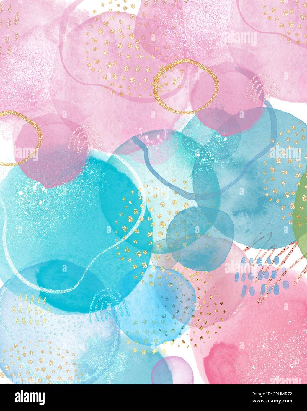 Watercolor abstract art Stock Photo - Alamy