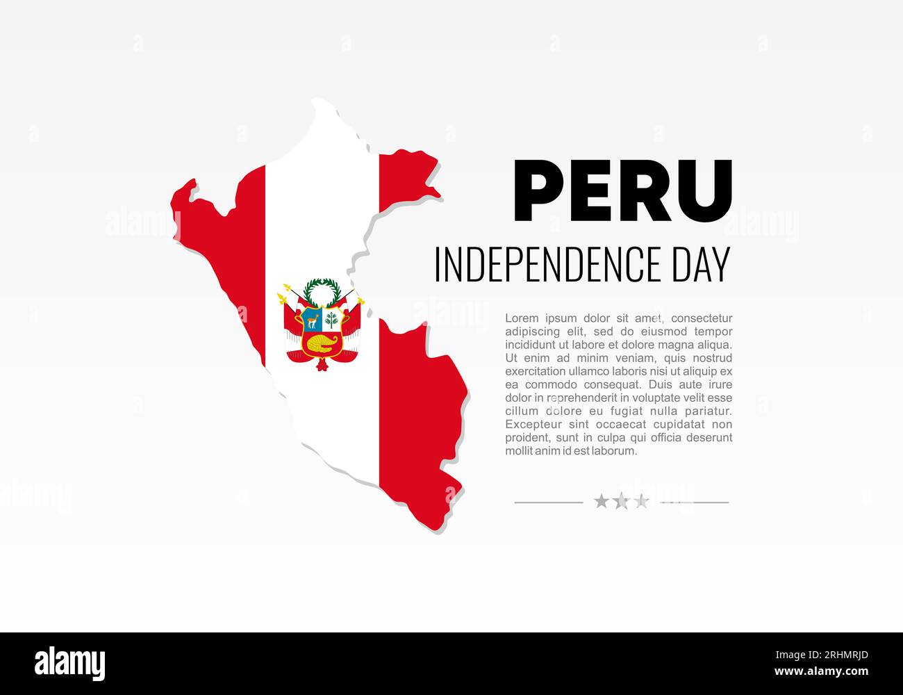 Peru independence day background banner poster for national celebration ...