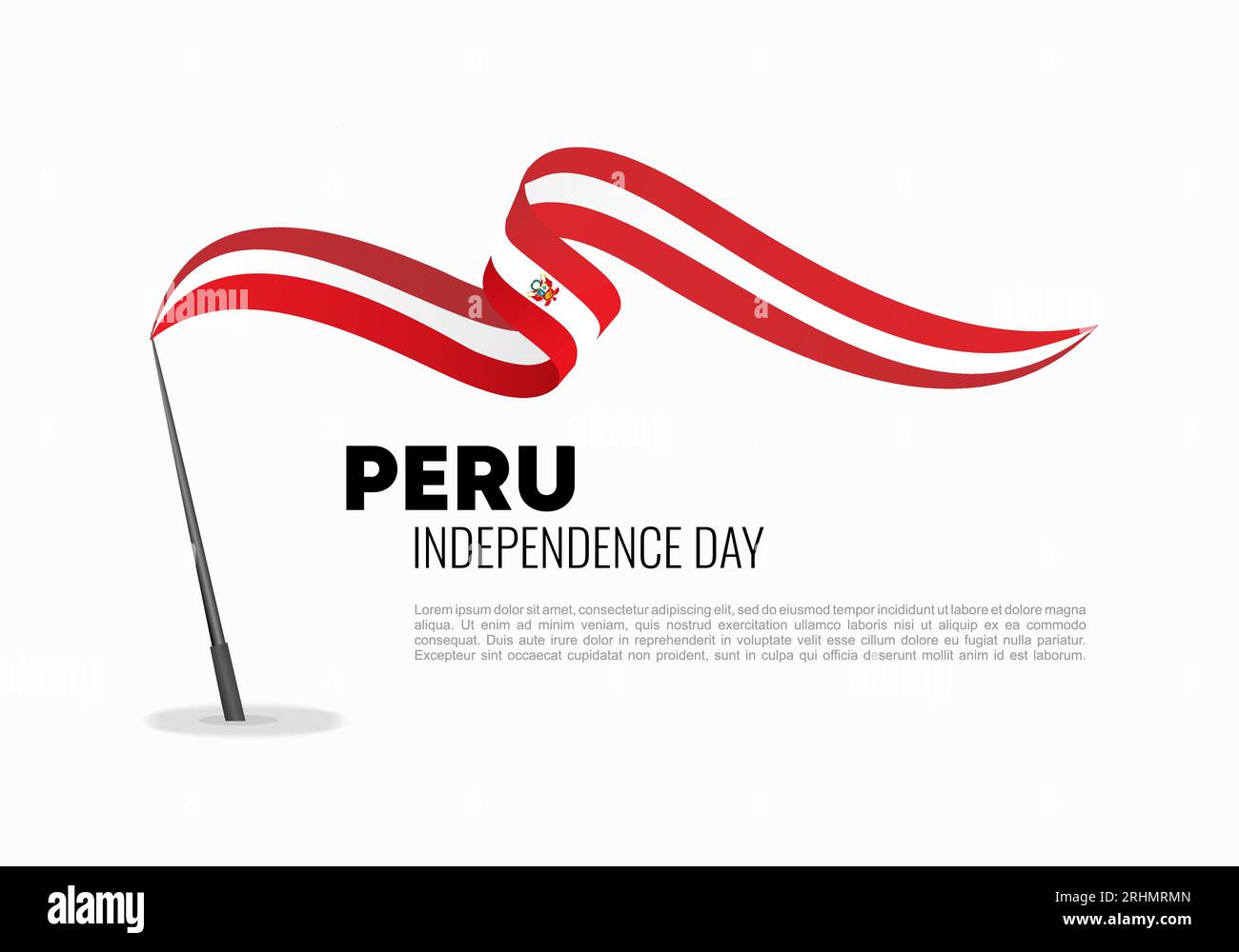 Peru independence day background banner poster for national celebration ...