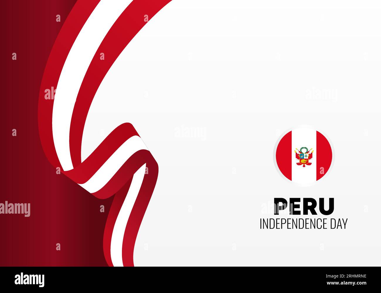 Peru independence day background banner poster for national celebration ...