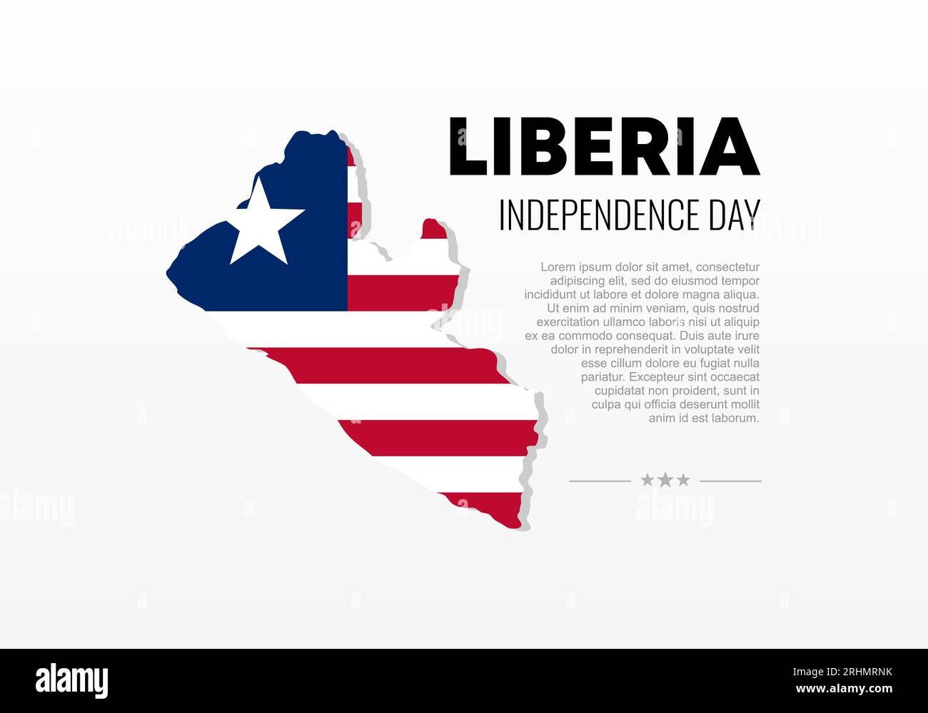 Liberia independence day background banner poster for national ...