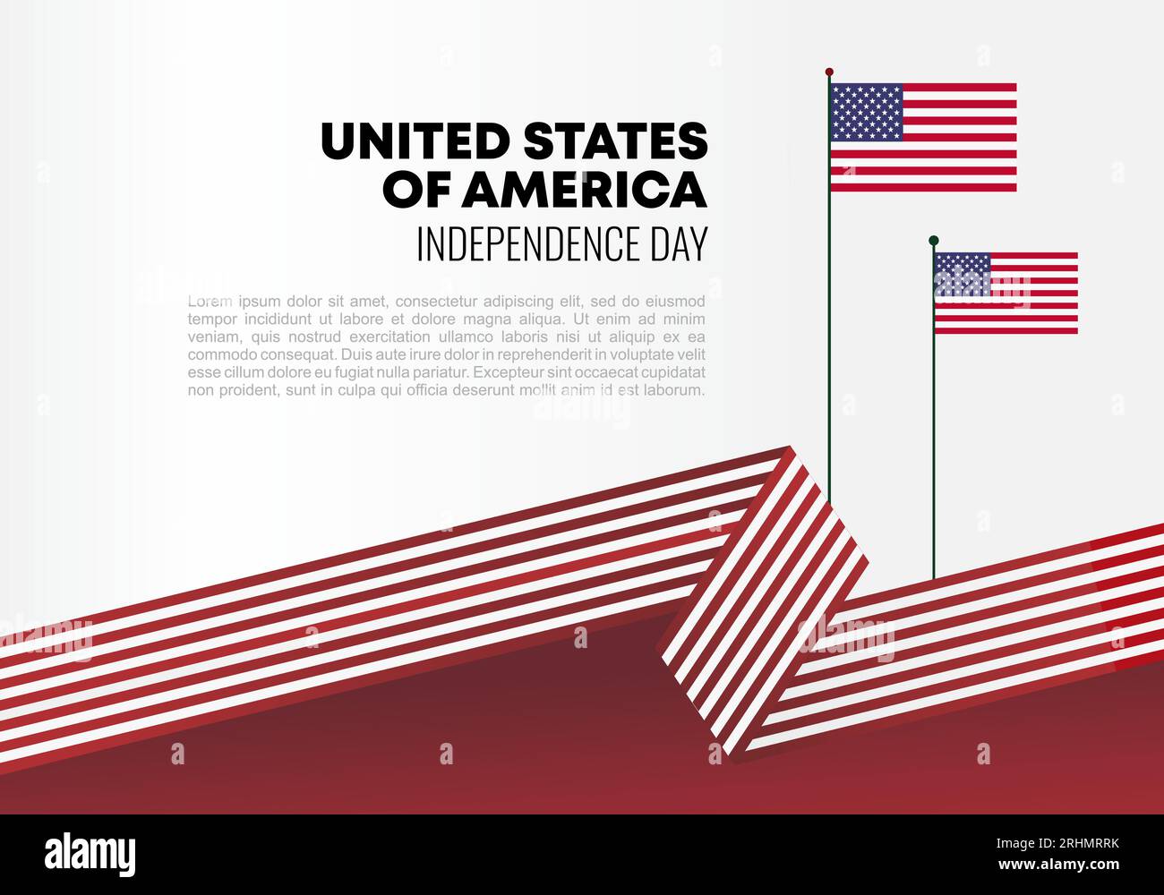 United States independence day background banner poster for national ...