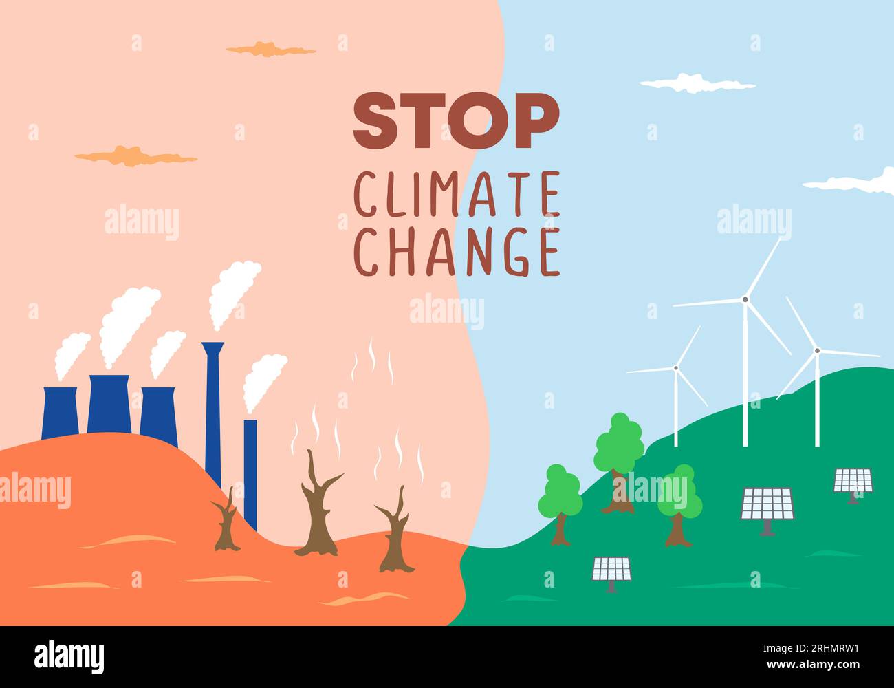 Poster design stop pollution Stock Vector Images - Alamy