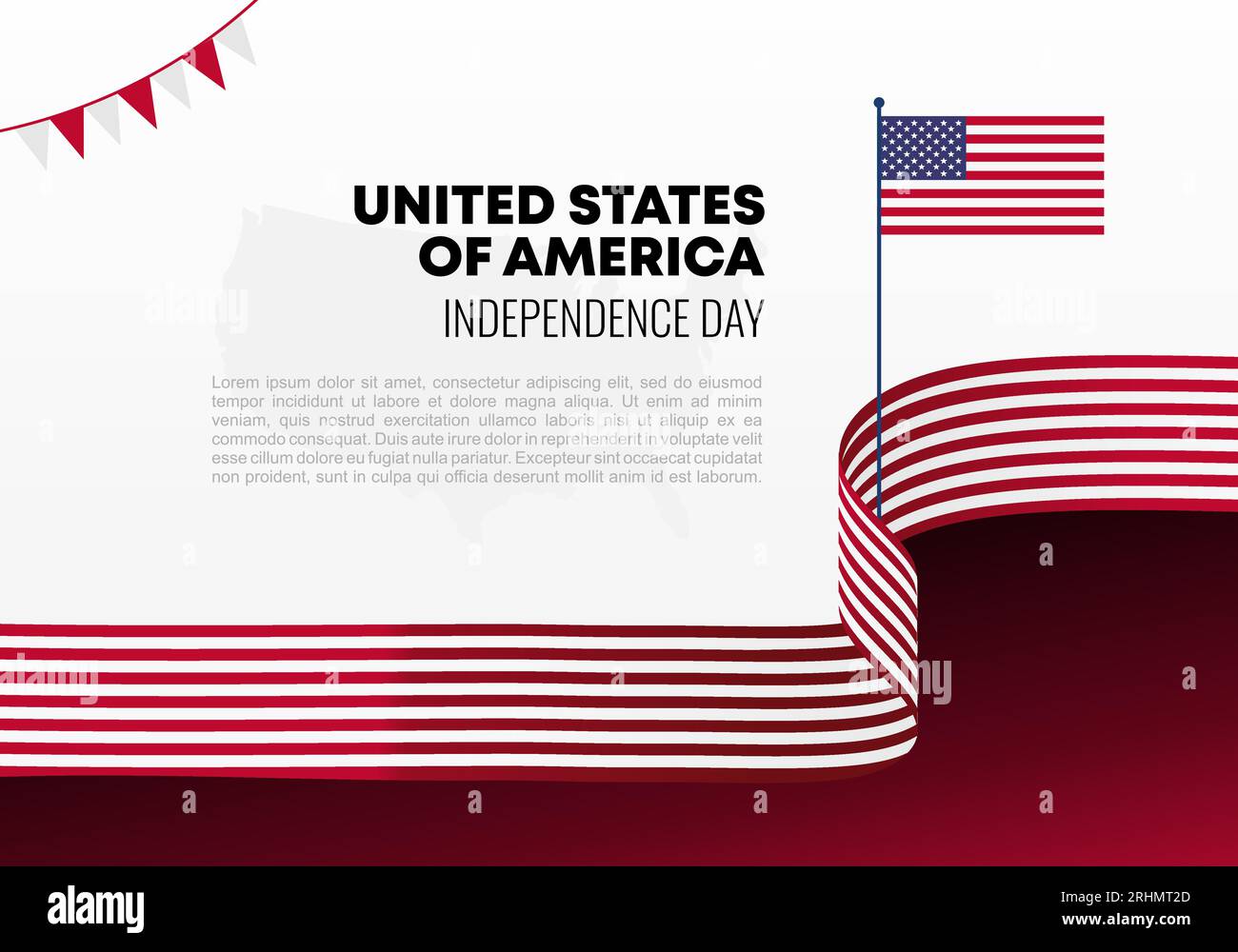 United States independence day background banner poster for national ...