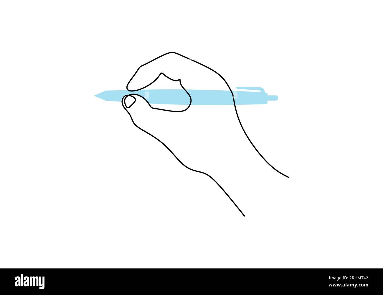 Blue pen Stock Vector Images - Alamy