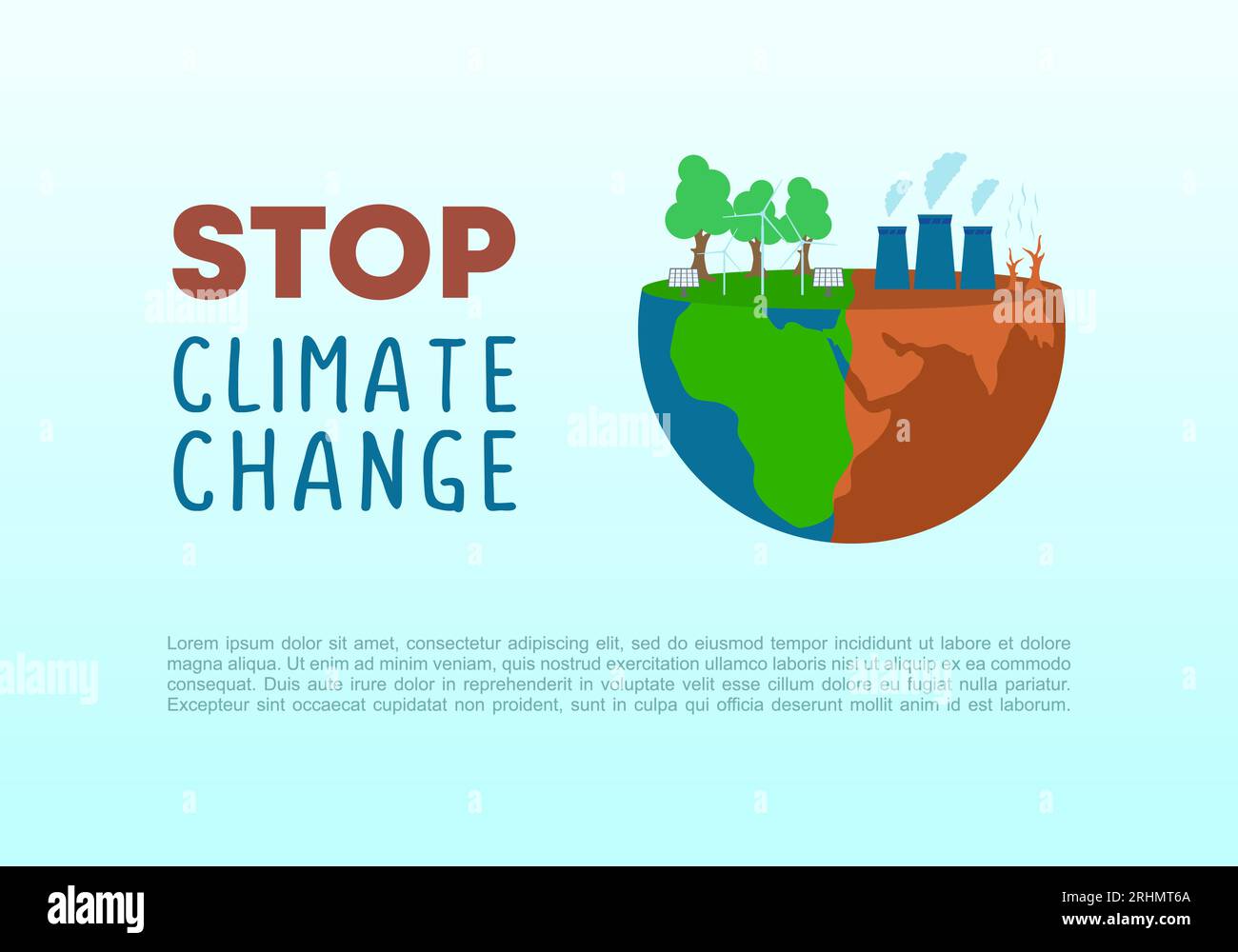 Stop climate change Stock Vector Images - Alamy