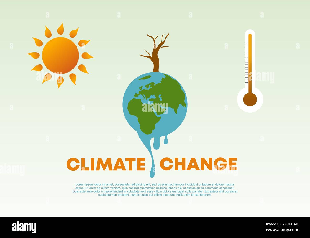 Climate change and saving the planet poster background. World ...