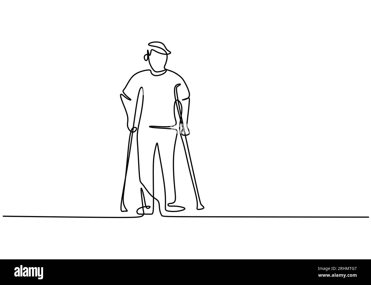 Black man with walker and nurse hi-res stock photography and images - Alamy