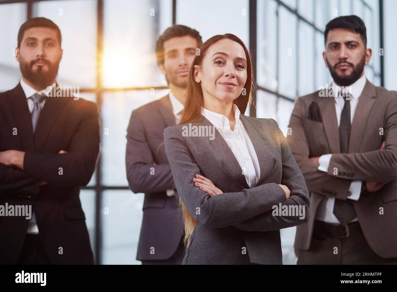 Happy Diverse Office Workers