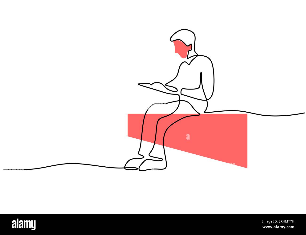 One Continuous Single Line Of Isolated On White Background Stock Vector Image And Art Alamy