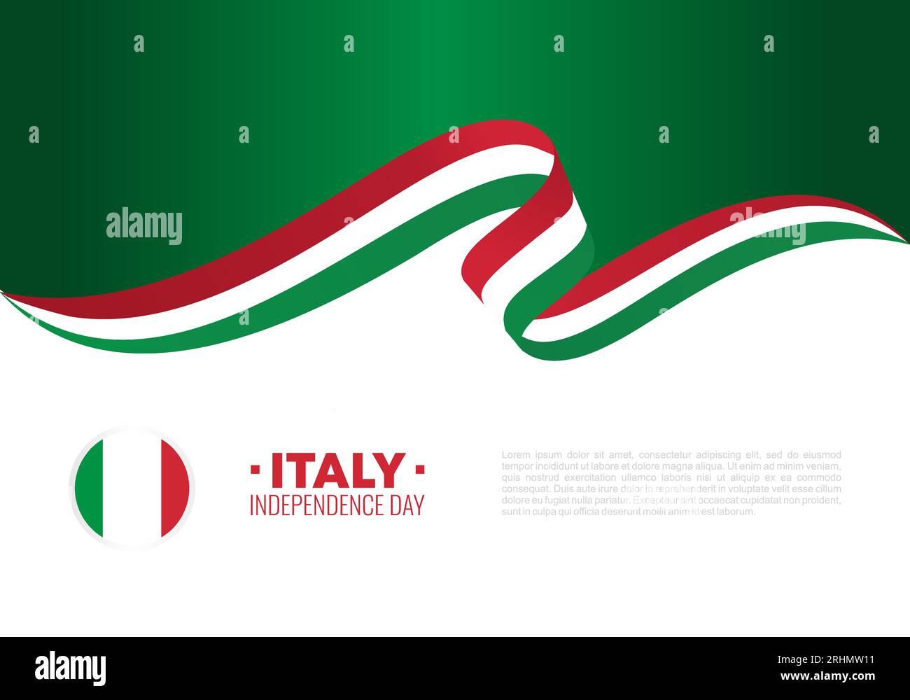 Italy Independence day background banner for national celebration on ...