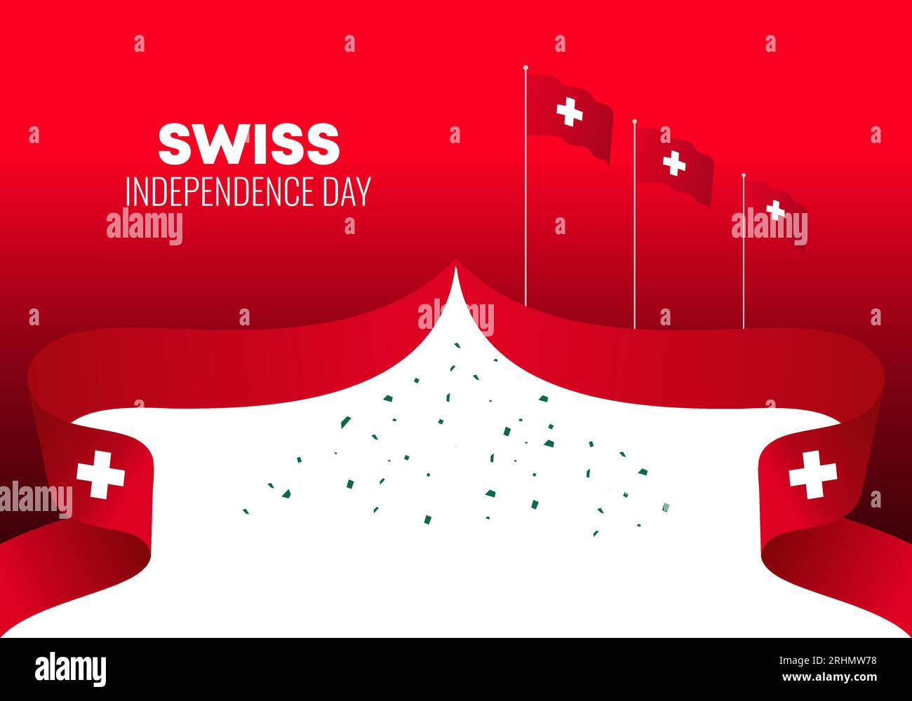 Swiss independence day background banner poster for national ...
