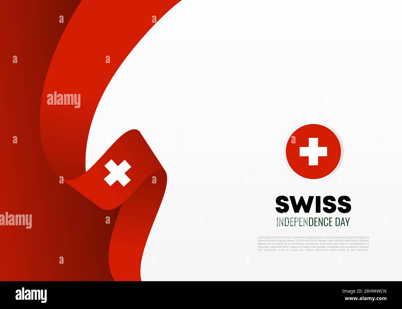 Swiss independence day background banner poster for national ...