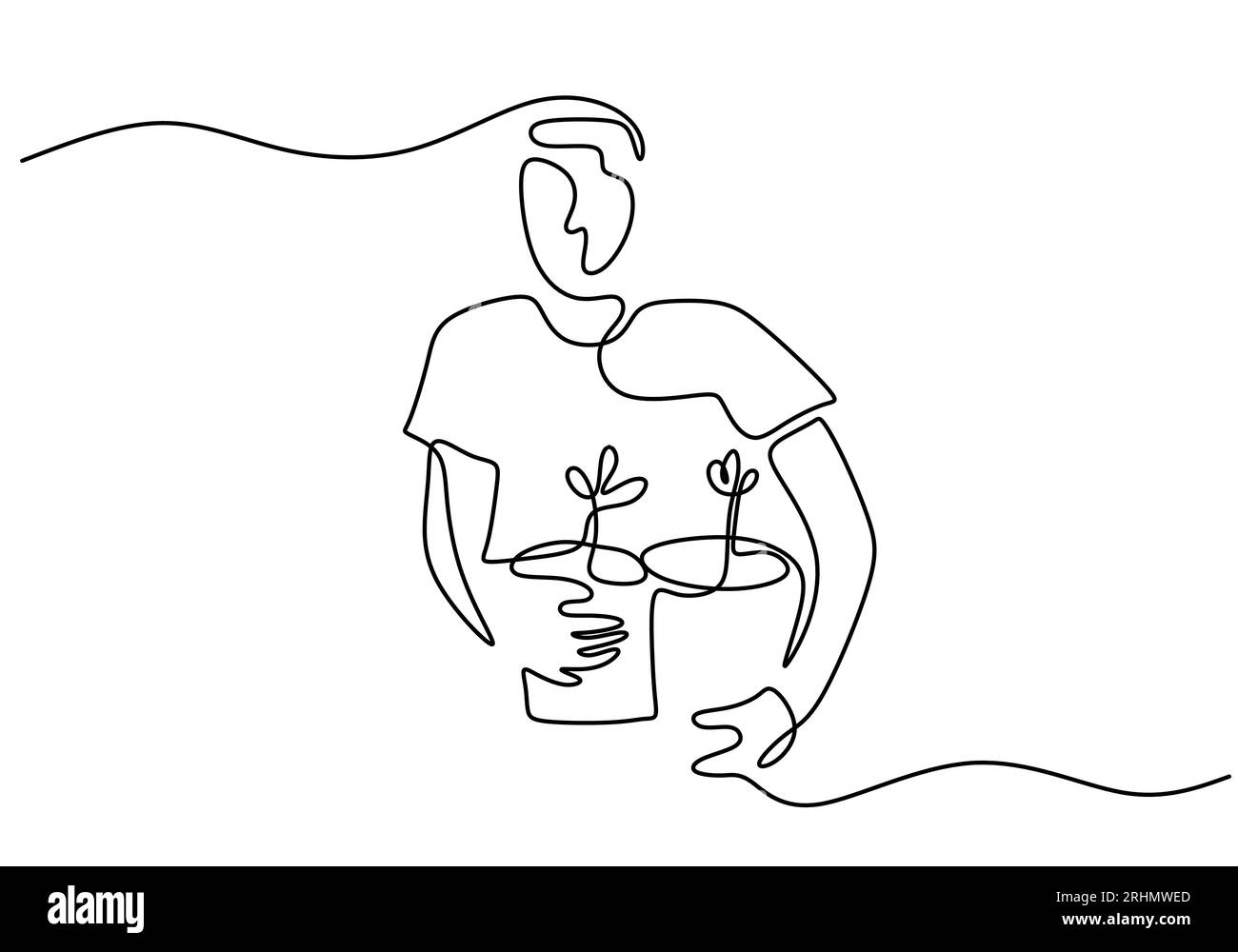 One continuous line bank Stock Vector Images - Alamy