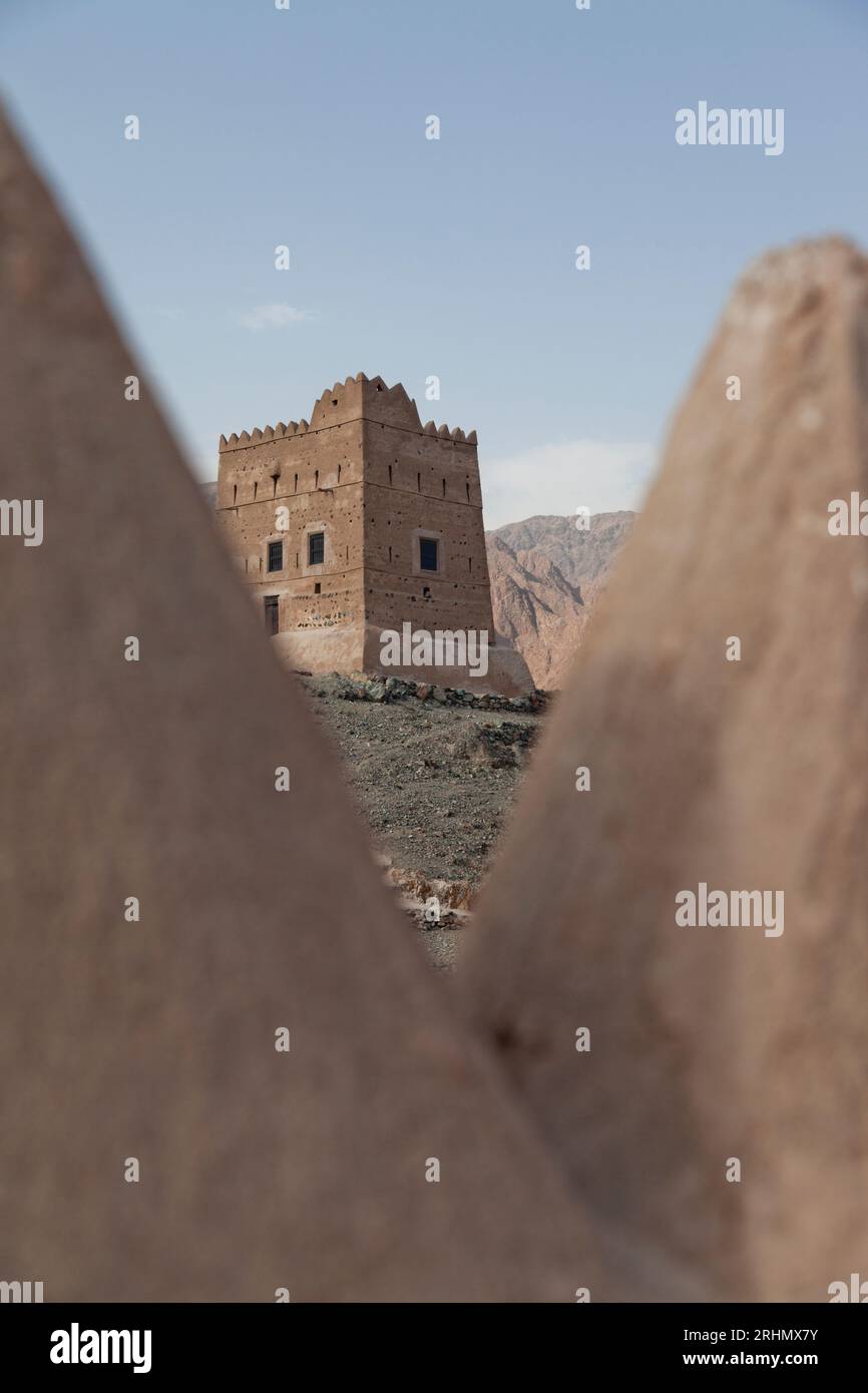 United Arab Emirates, Fujairah, Palace / Fort at Hayl Stock Photo - Alamy