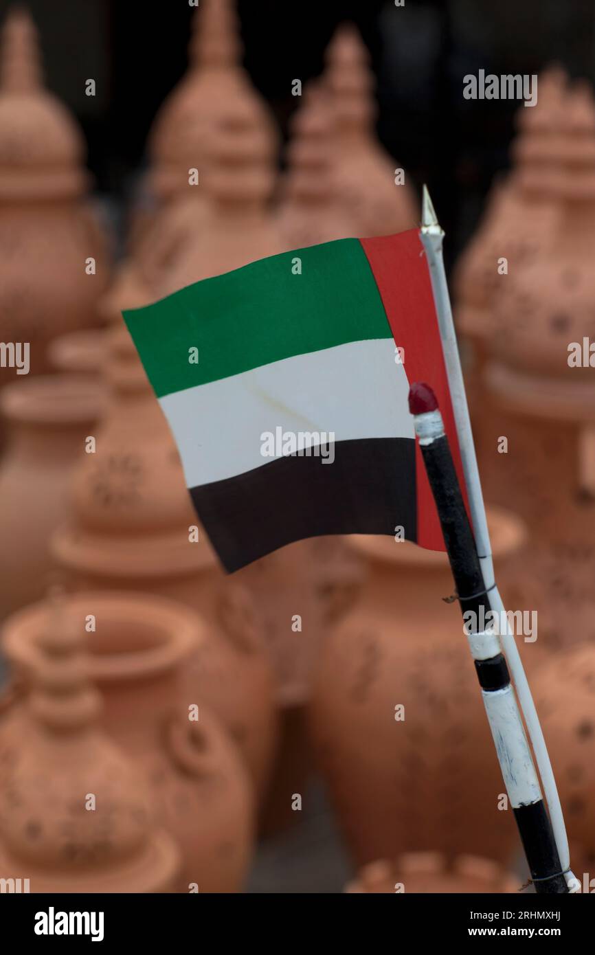 United Arab Emirates, Abu Dhabi, terracotta pots on sale in the Iranian ...