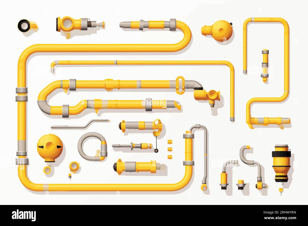 Gas pipeline vector vectors hi-res stock photography and images - Alamy