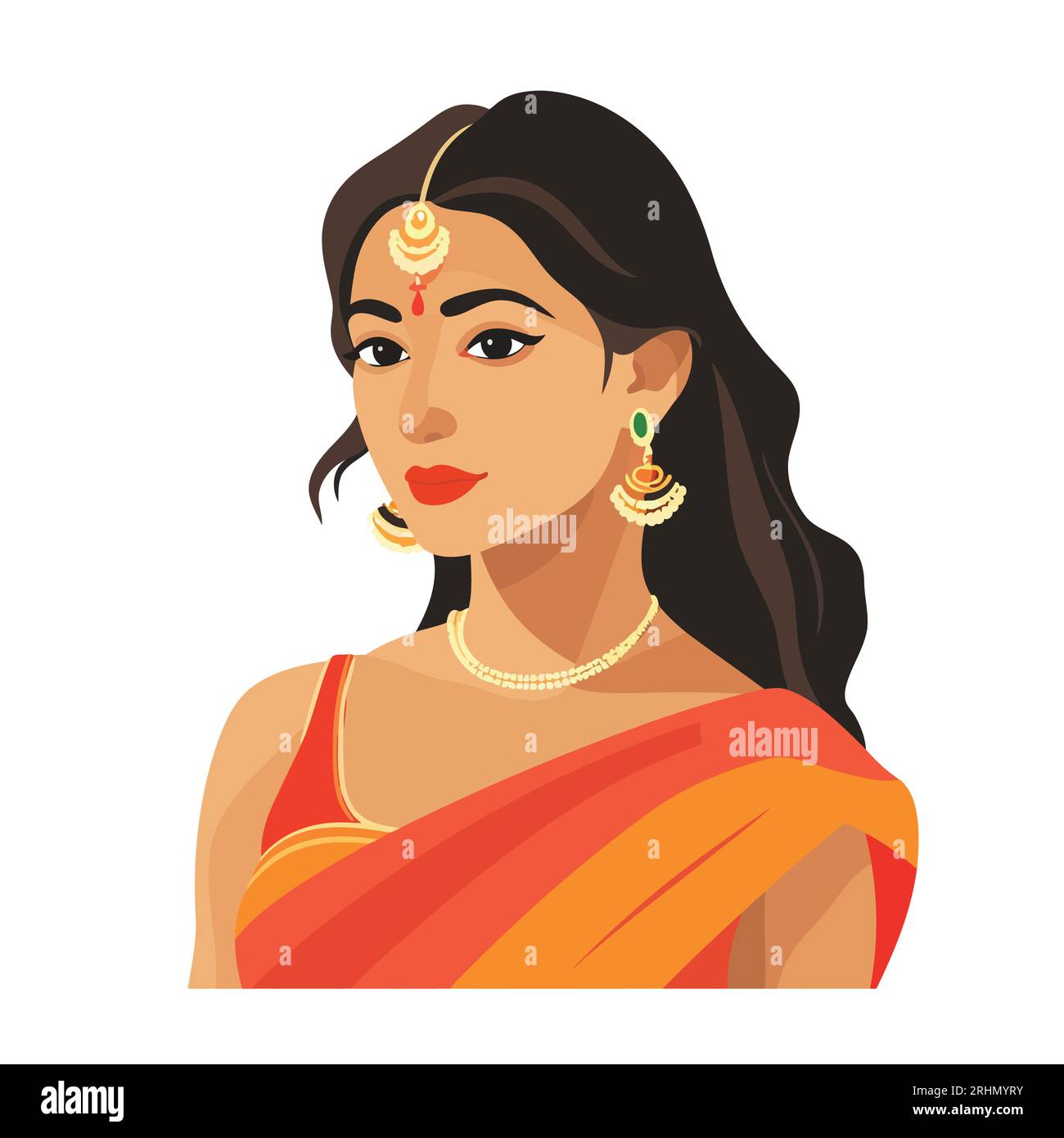 Indian woman dress Stock Vector Images - Alamy