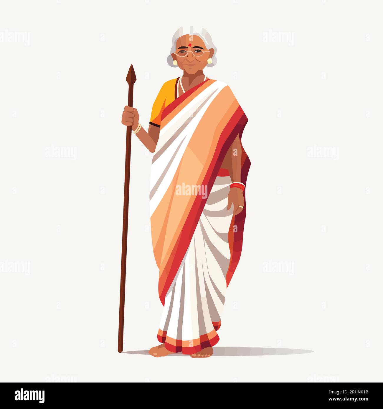 Old indian happy couple Stock Vector Images - Alamy