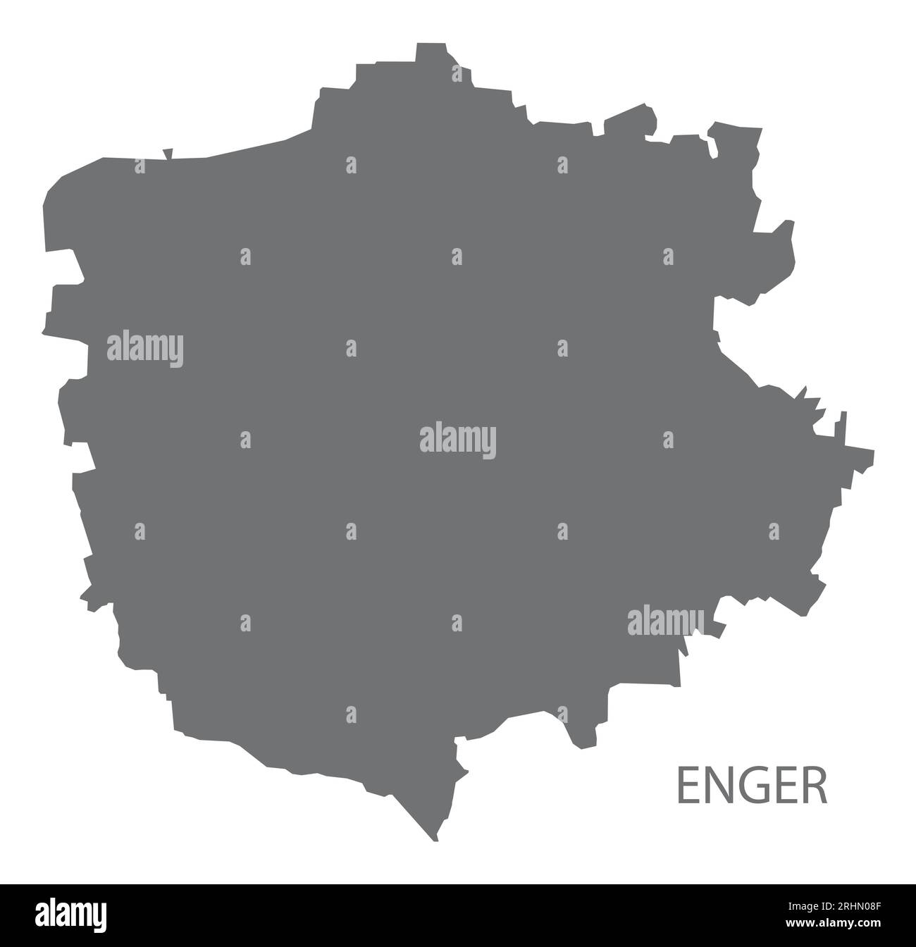 Enger German city map grey illustration silhouette shape Stock Vector ...