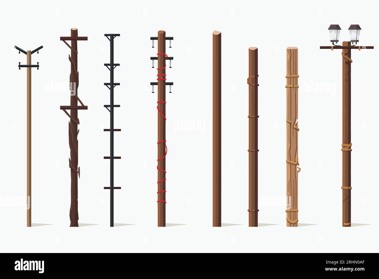 Electric utility infrastructure Cut Out Stock Images & Pictures - Alamy