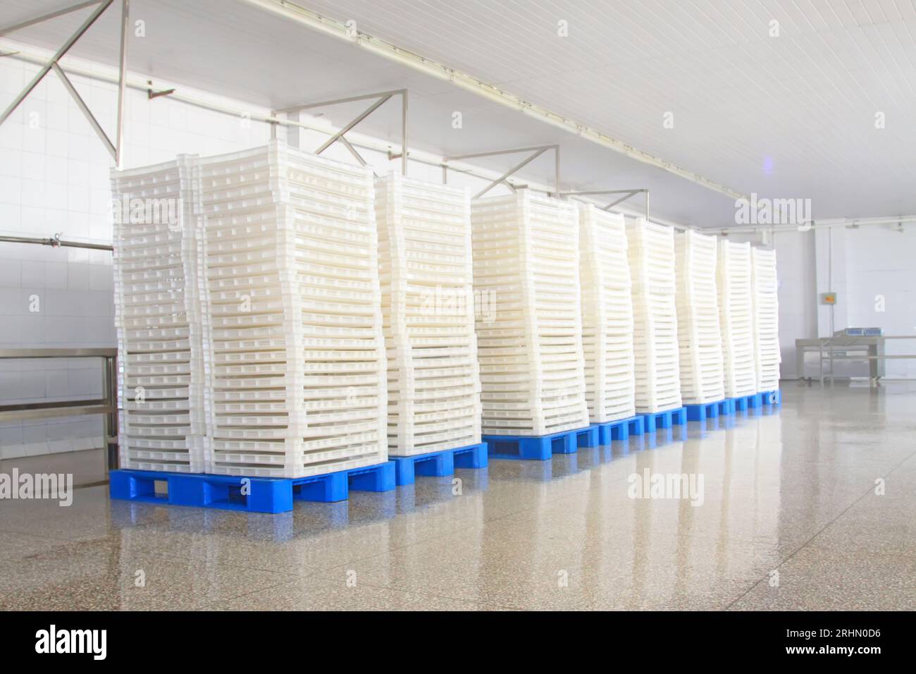 plastic basket in a processing plant, north china Stock Photo - Alamy