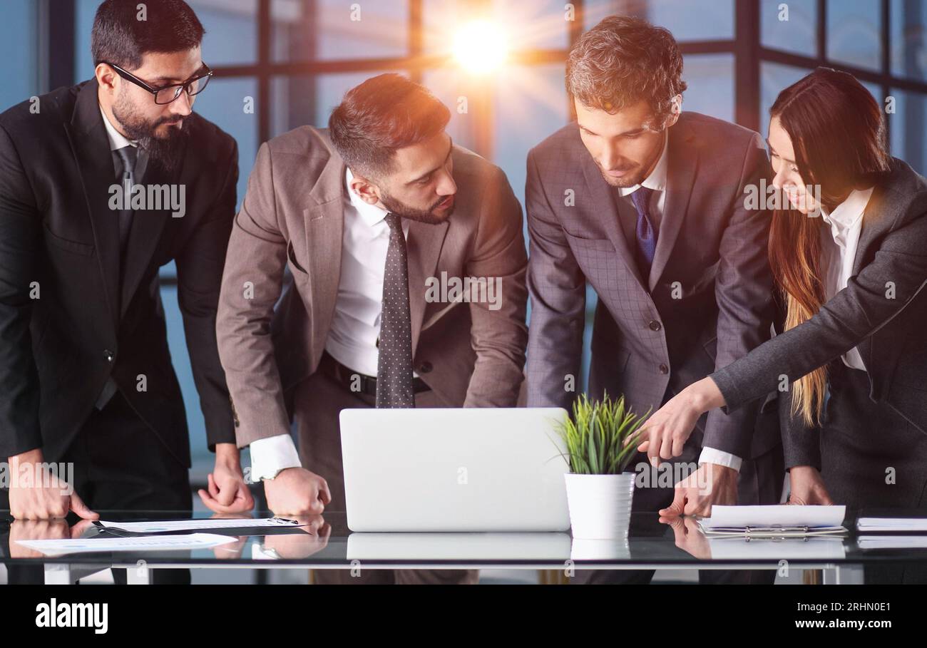 International business people in a meeting in the office Stock Photo ...
