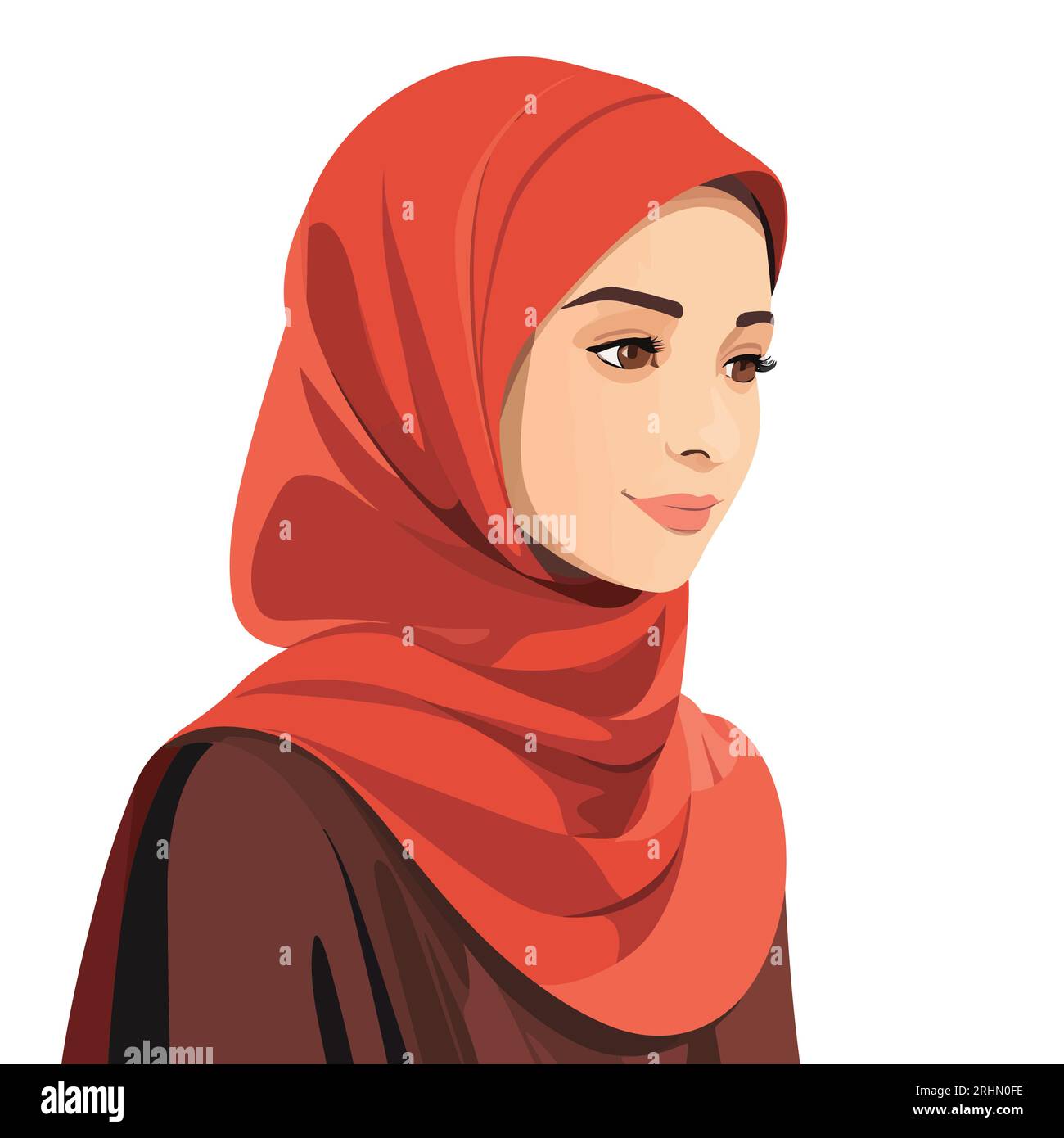 Saudi woman silhouette Stock Vector Images - Alamy