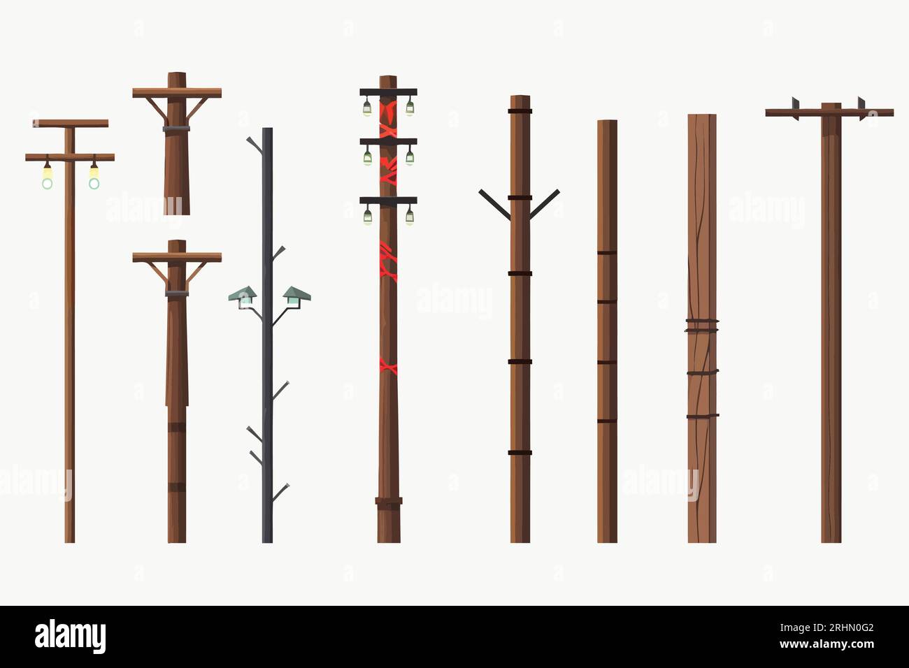 Electric utility infrastructure Cut Out Stock Images & Pictures - Alamy