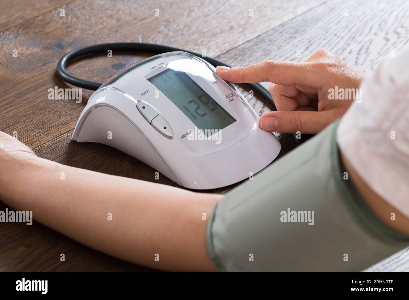 Home blood pressure testing hi-res stock photography and images - Alamy