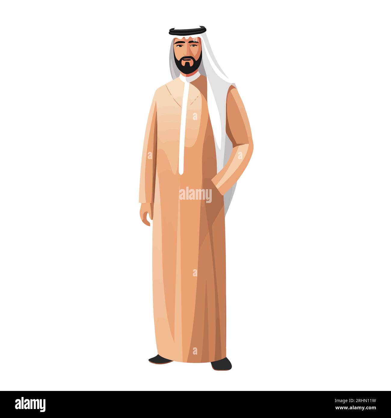 Muslim man smiling suit Stock Vector Images - Alamy