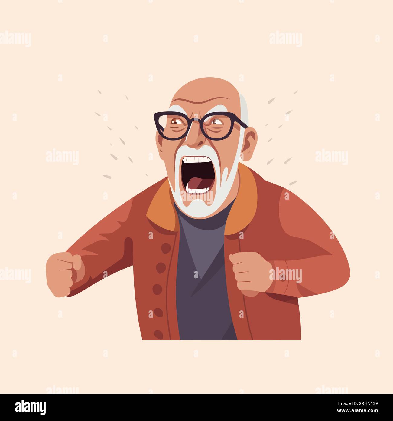 Joy old person Stock Vector Images - Alamy