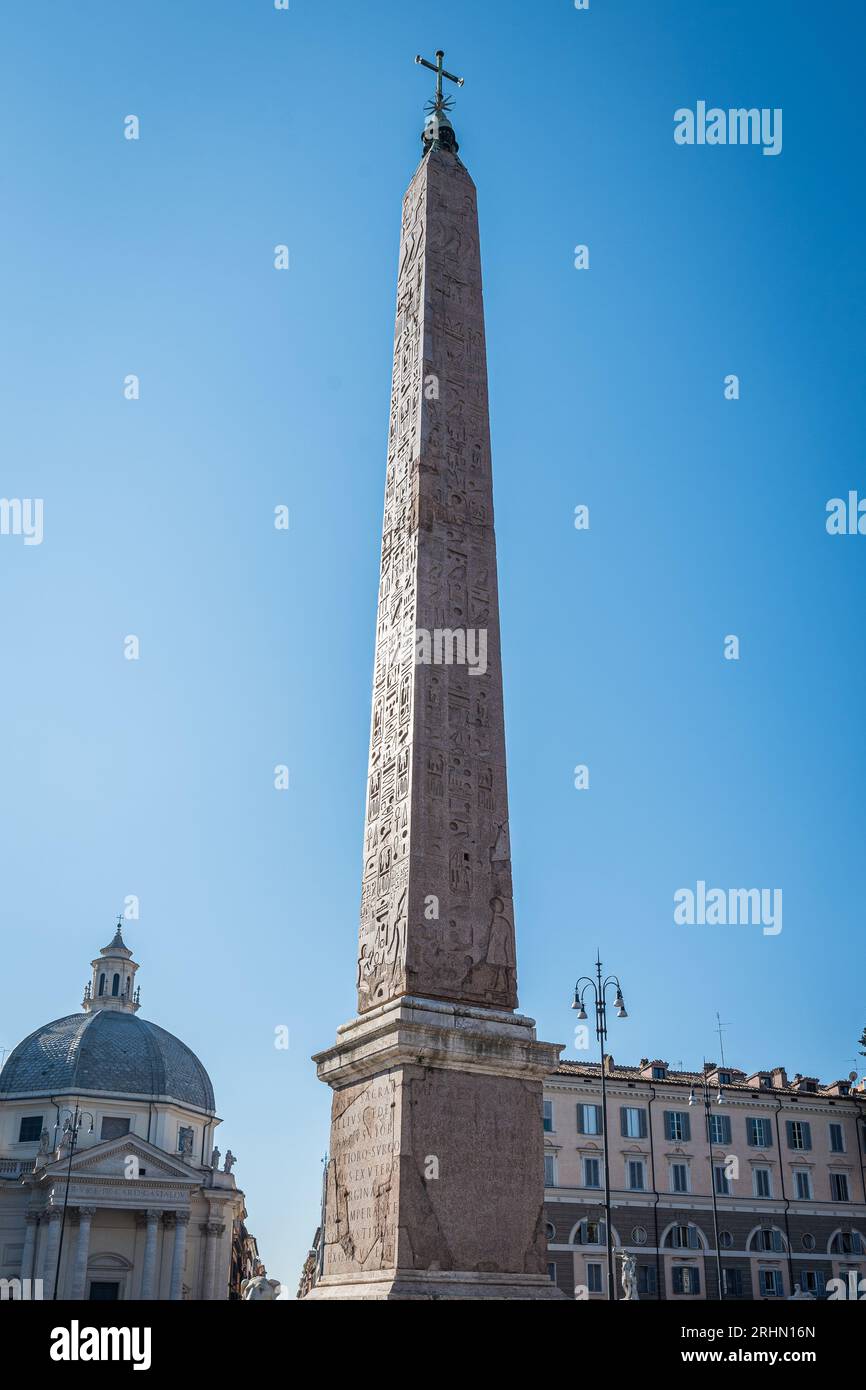 October 14, 2022 in Rome, Italy: Egyptian Obelisks Around Rome Stock ...