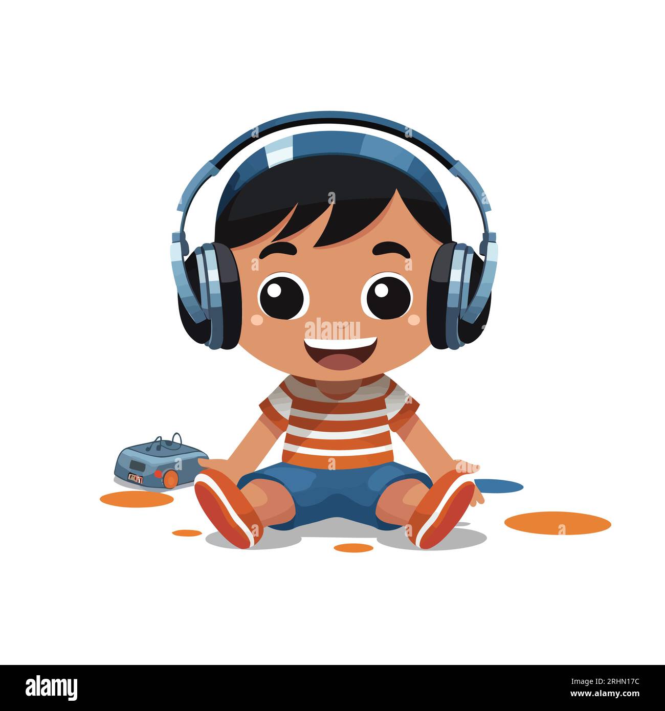 Children listening to children Stock Vector Images - Alamy