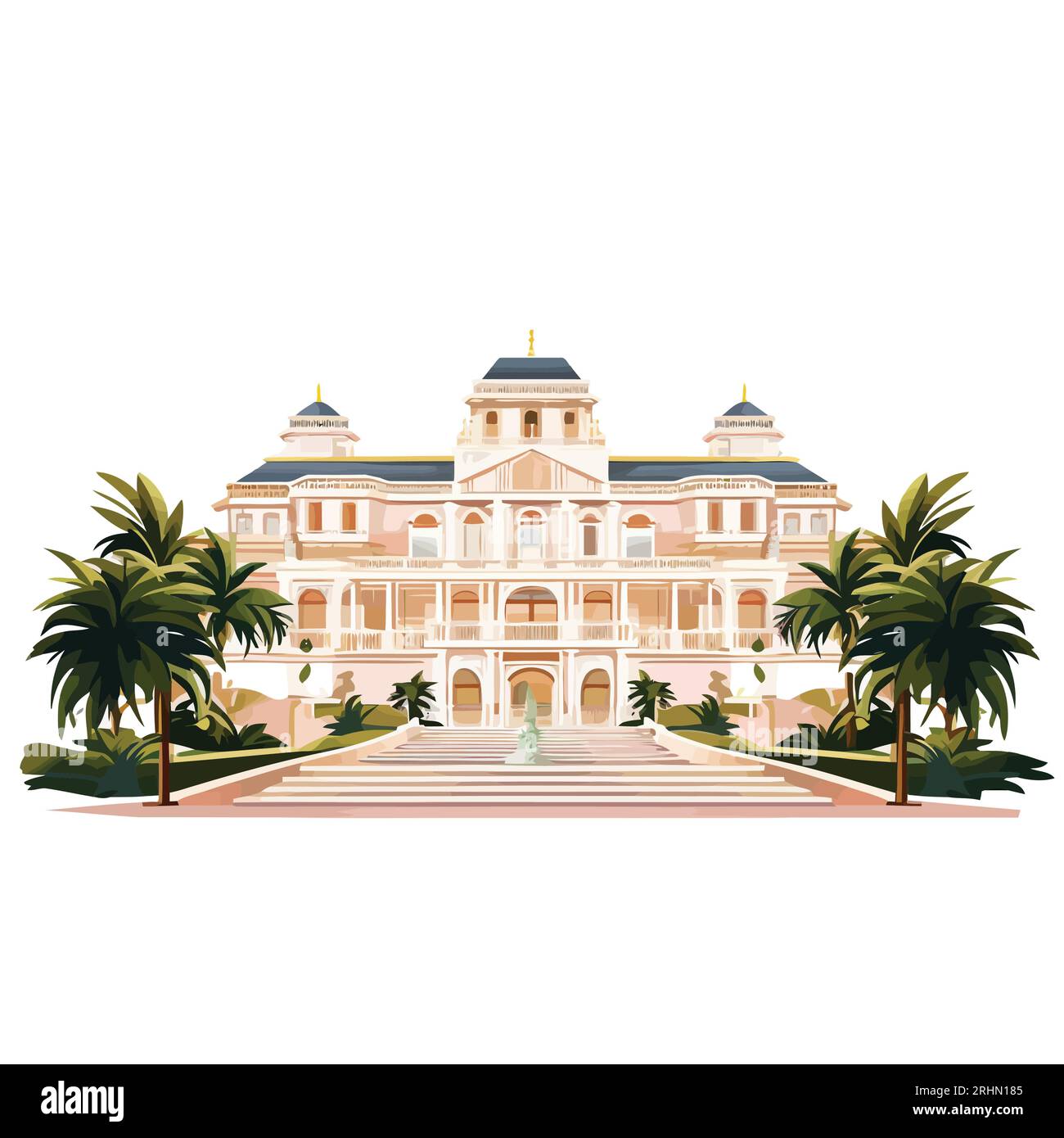 The ancient royal palace Stock Vector Images - Alamy