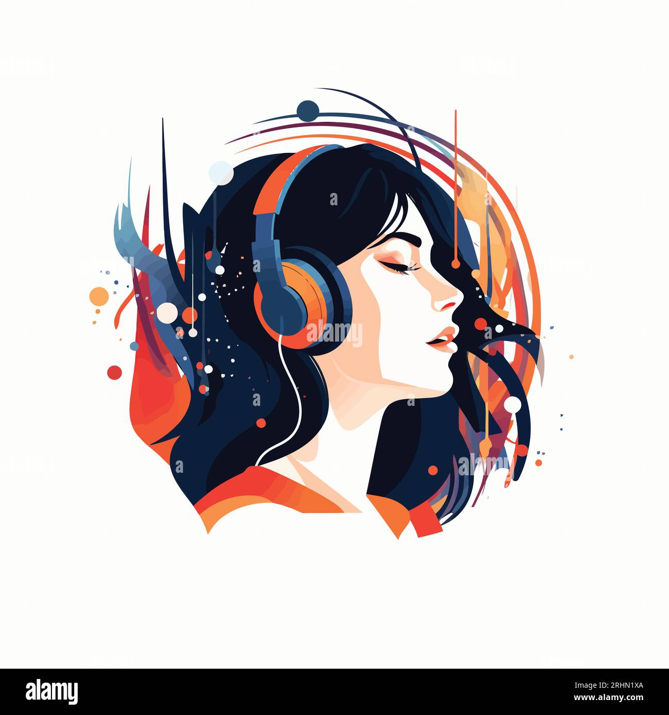Audio portrait Stock Vector Images - Alamy