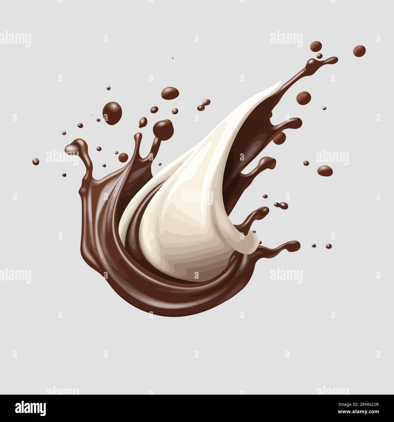 Chocolate Milk Splash Vector